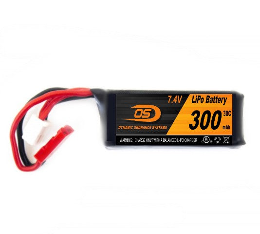 7.4V 300mA HPA LiPO Battery – 007 Airsoft Ltd.
