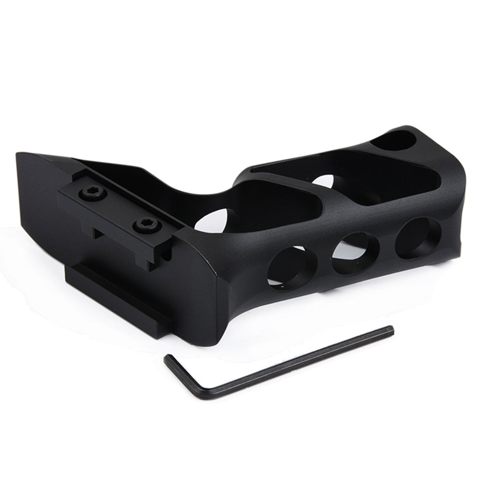 CNC Aluminum Skeleton Angled Foregrip Long Black – 007 Airsoft Ltd.