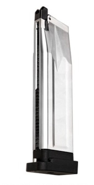 SRC Hi-Capa Extended Green Gas Mag Silver (33rd) – 007 Airsoft Ltd.