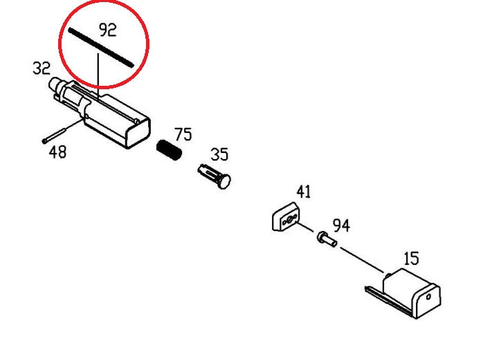 ASG (KJ) CZ Shadow 2 Nozzle Return Spring – 007 Airsoft Ltd.