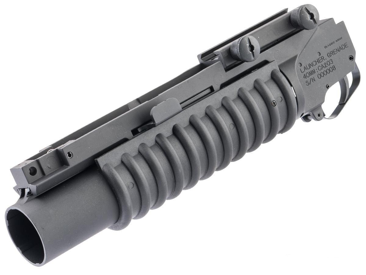 Classic Army M203 Grenade Launcher (Model: Short / Rail Mounted / Blac ...