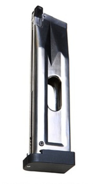 SRC Hi-Capa Extended CO2 Mag Silver (30rd) – 007 Airsoft Ltd.