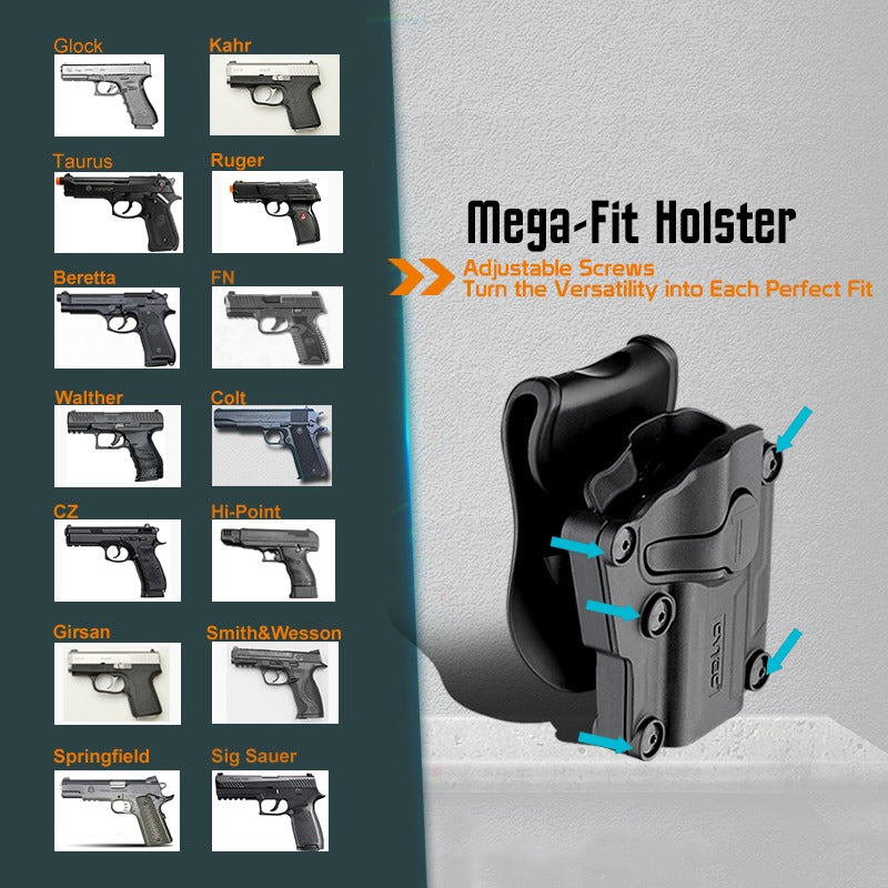 CYTAC Mega Fit (Universal) Polymer Holster – 007 Airsoft Ltd.