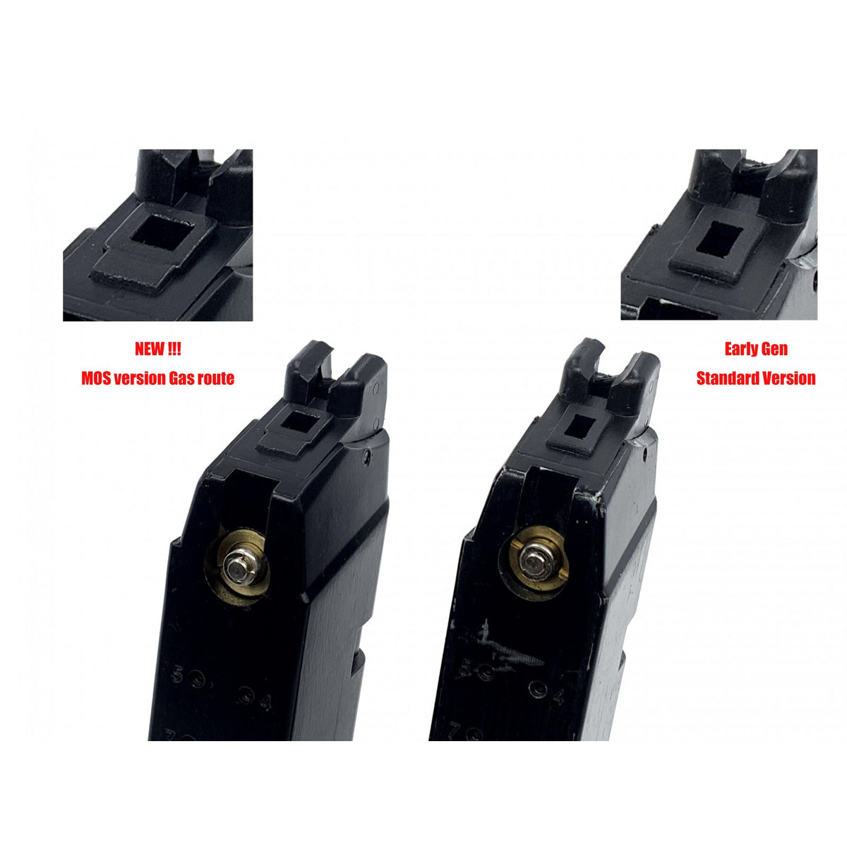 WE G17 G5 MOS Gas Blowback Pistol – 007 Airsoft Ltd.